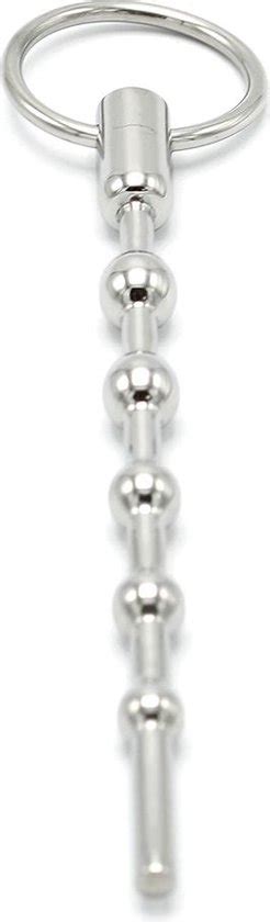 Kiotos Steel Solid Spaced Beads Penis Stick Penisplug Met Bolletjes
