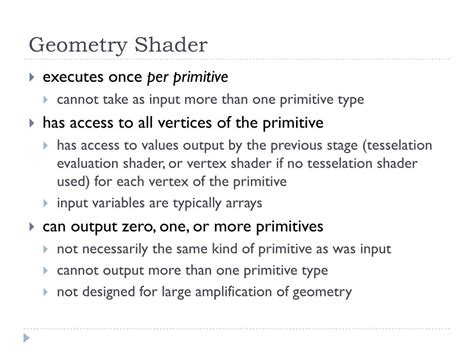 Ppt Geometry Shaders Powerpoint Presentation Free Download Id2610127