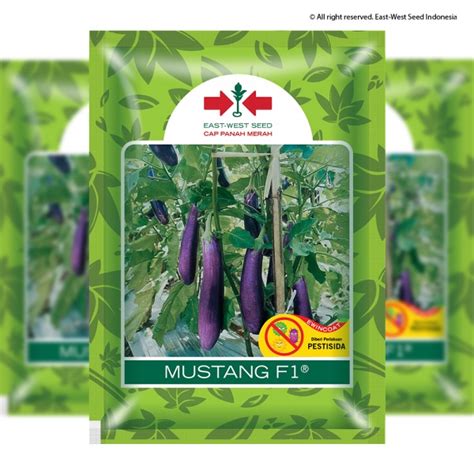 Jual BENIH PANAH MERAH TERONG UNGU MUSTANG F1 1100 BUTIR SEEDS