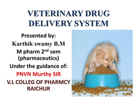 Veterinary Drug Delivery System Pptx