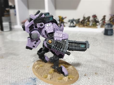 My Lovely Lilac Tau Battlesuits 😁 R Warhammer40k