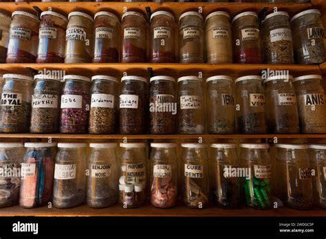 Spice And Herb Shelf Shelf Spice Food Kitchen Spice Dealer Dealer Trade Market Product