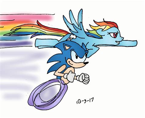 Sonic Vs Rainbow Dash By Raptorassassin84 On Deviantart