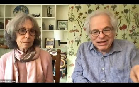 itzhak perlman and his wife toby perlman join dmitri berlinsky watch
