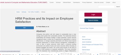 Pdf Hrm Practices And Its Impact On Employee Satisfaction
