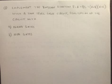 solved implement the boolean function f a be a b a