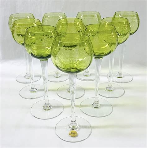 Moser Crystal Hock Wine Glasses Cynthia Findlay Fine Jewellery And Antiques