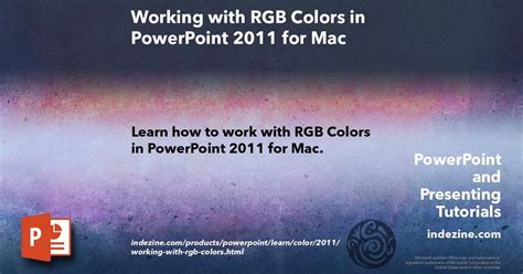 Working With RGB Colors In PowerPoint For Mac