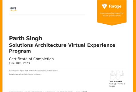 Parth Singh On Linkedin Aws Solutionarchitecture Virtualexperience