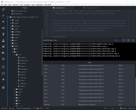 Compile Error PlatformIO Issue 7105 MarlinFirmware Marlin GitHub