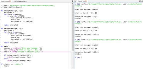 Encrypt and Decrypt String using Key in Python | Codez Up