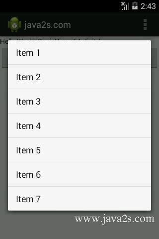 Android Ui Tutorial Android Context Menu
