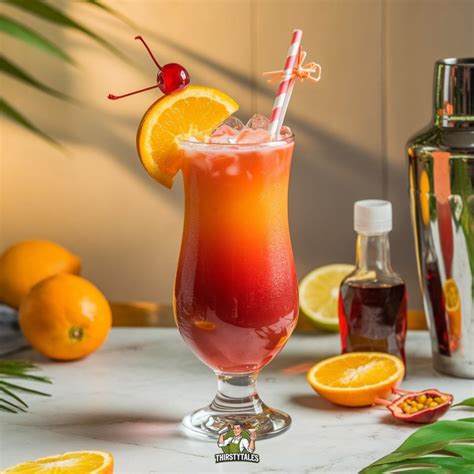 Tropical Hurricane Cocktail Recipe Thirsty Tales