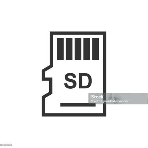 플랫 스타일의 마이크로 Sd 카드 아이콘입니다 흰색 절연 배경에 메모리 칩 벡터 일러스트 레이 션 스토리지 어댑터 비즈니스 개념입니다 0명에 대한 스톡 벡터 아트 및 기타