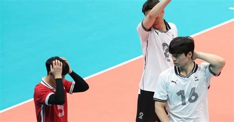 한국배구 이렇게까지 약해졌나 남자배구 세계 73위 인도에게 예선 1회전 패배 항저우ag