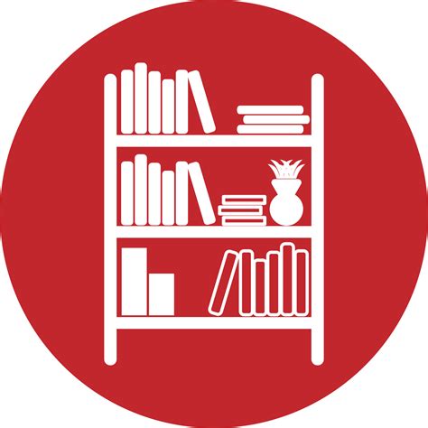 Bookshelf Flat Icon 15634771 Vector Art At Vecteezy