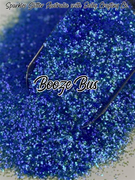 Booze Bus Small Chunky Iridescent Glitter Jelby Crafting Co