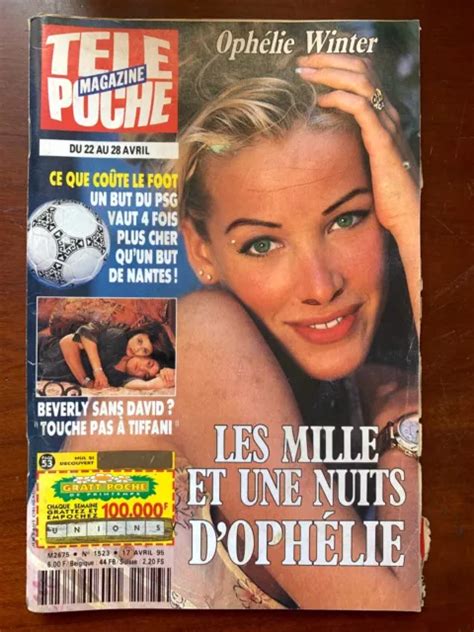 TÉLÉ POCHE 17 04 1995 Ophélie Winter John Garfield Jean Hugues