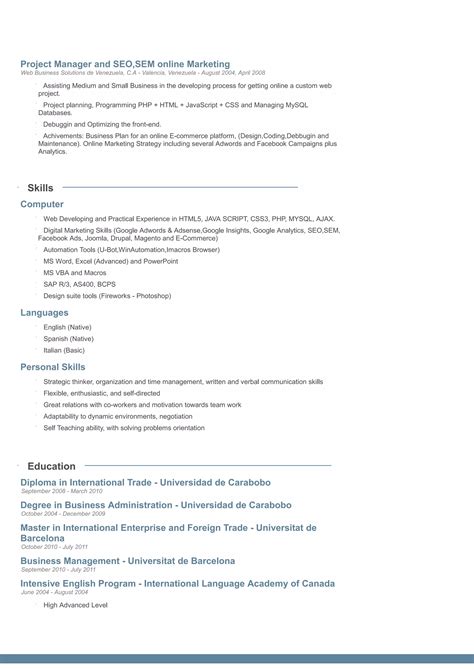 Resume Alejandro Garcia De Frenza Pdf