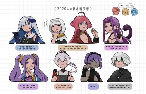 【fgo】2020年新水着サーヴァントの予想イラスト