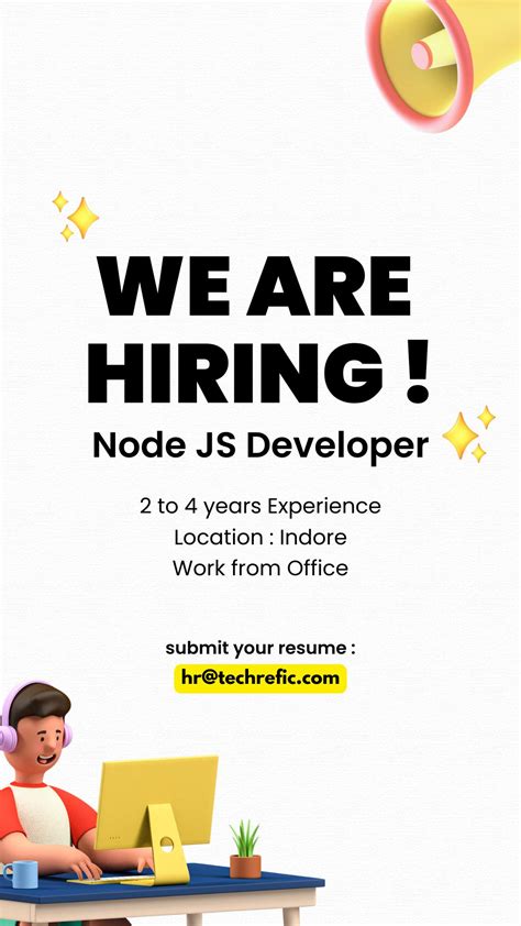 Techrefic Nodejs Nodejsdeveloper Nodejsjobs Human Resource
