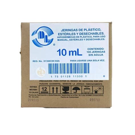 Jeringa De 10 Ml Sin Aguja Neotecnia