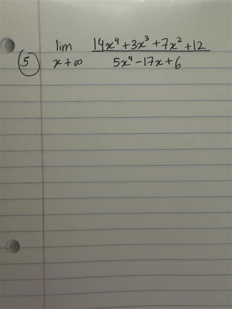 [calculus 1] I Dont Understand This At All Im Not Used To Limits Going To Infinity R Homeworkhelp