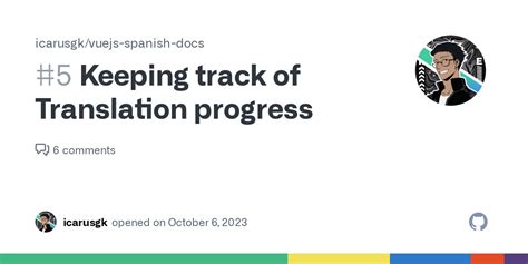 Keeping Track Of Translation Progress Issue 5 Icarusgk Vuejs