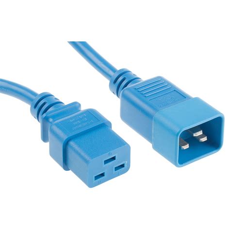 Câble Dalimentation Bleu Connecteur C19 Cei Vers C20 Cei 1m Prix Pour 1