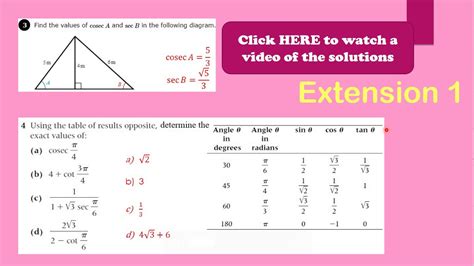 Trig Reciprocals Lesson 1 Brief Version Youtube
