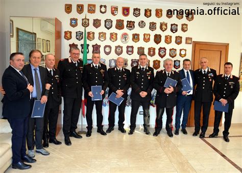 Frosinone Il Comandante Provinciale Col Gabriele Mattioli Saluta I