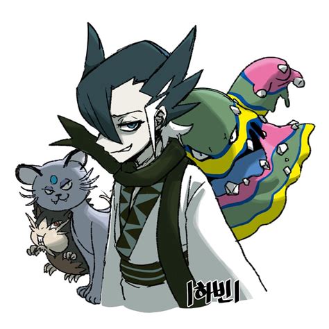 Grimsley Alolan Persian Alolan Muk And Alolan Raticate Pokemon And