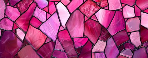 Premium Photo Pink Stained Glass Shiny Abstract Background