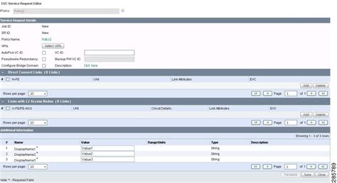 Cisco Prime Provisioning User Guide Adding Additional Information To Services Cisco