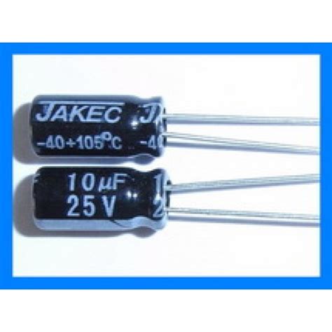 10uf 25v 105c Radial Electrolytic Capacitor 5x11mm