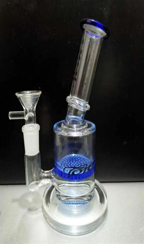 Wholesale Glass Bong Honeycomb Perc Dab Wax Oil Vaporizer Domeless Dry