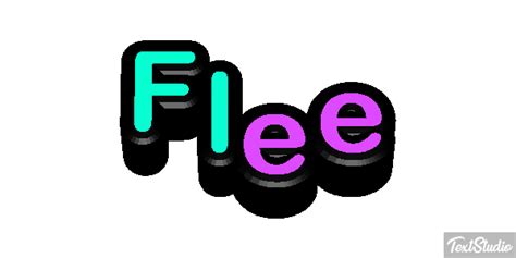 Flee Word Animated  Logo Designs
