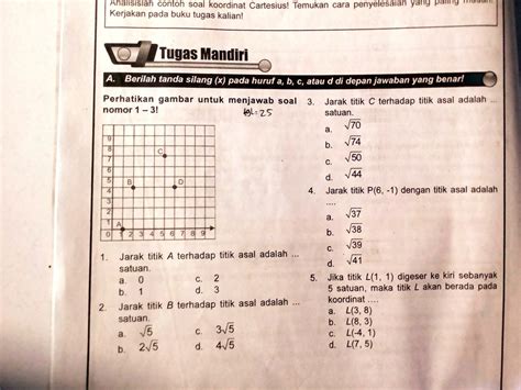 SOLVED Saya Minta Tolong Jawab Y Kak Analisisiah Contoh Soal Koordinat