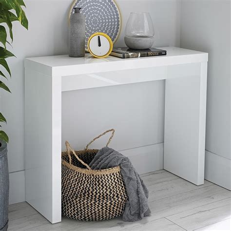 Puro White Console Table White Console Table Modern Console Table