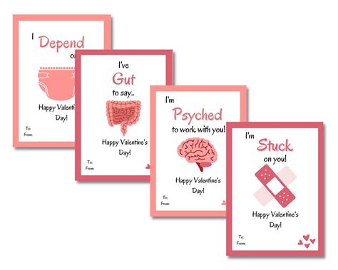 Funny Medical Valentines Day Cards 12 Pack For Doctors Nurses