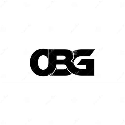 Obg Letter Monogram Logo Design Vector Stock Vector Illustration Of