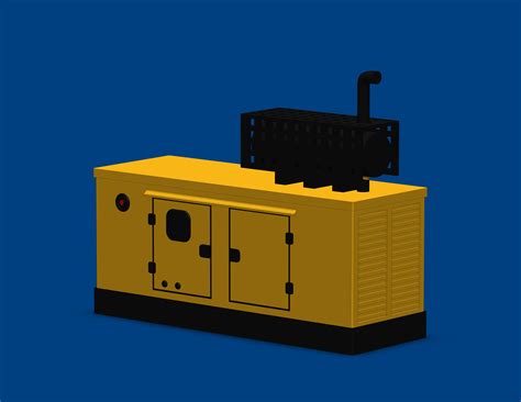 Electric Diesel Generator Generator 3d Model 3d Printable Cgtrader