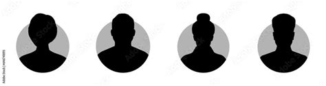 Default Anonymous User Portrait Vector Illustration Flat Vector Designs