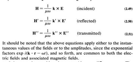 Optics Why Does The Maxwell Curl Equation After Incident On The