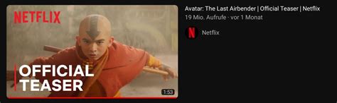 Avatar The Last Airbender Official Teaser Reached 19 Million Views