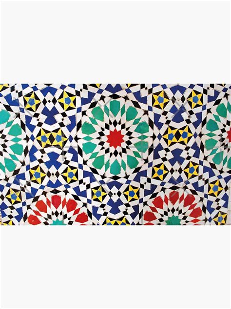 Moroccan Zellige Sticker For Sale By Craftidolphin Redbubble