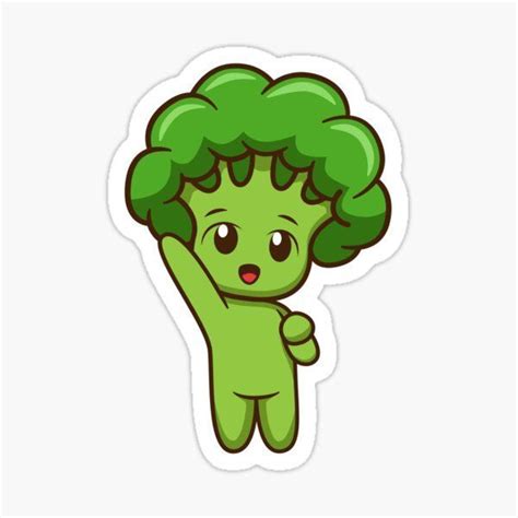 Cute Broccoli Kawaii Broccoli By Eluvity Cute Stickers Character Design Kawaii Stickers