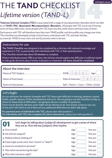 Tuberous Sclerosis Associated Neuropsychiatric Disorders Tand And The