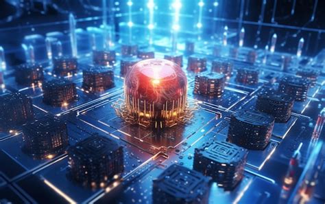 premium photo artificial intelligence quantum computer technology concept