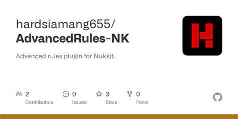 GitHub Hardsiamang AdvancedRules NK Advanced Rules Plugin For Nukkit